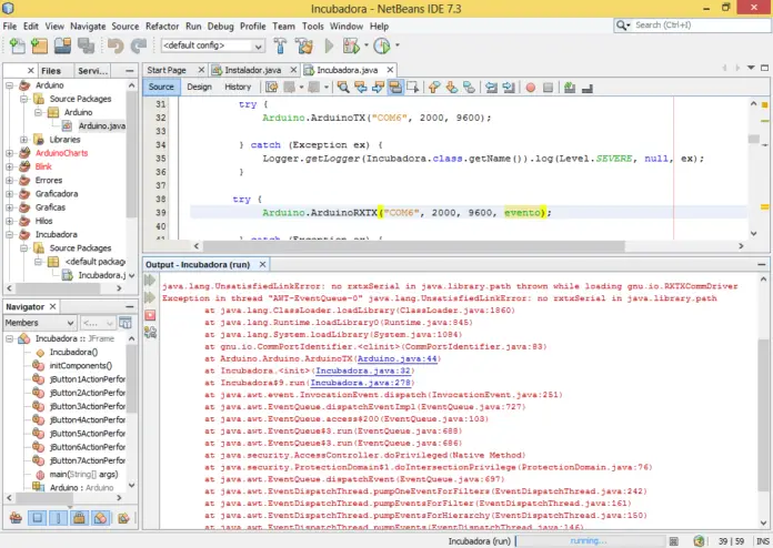 Librería Arduino para Java: Troubleshoot - Panama Hitek