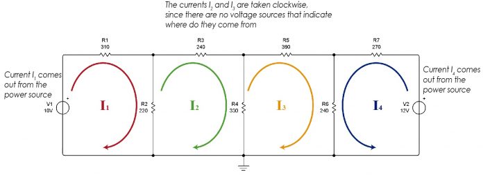 Kirchhoff's Law of Voltages: Mesh Method - Panama Hitek