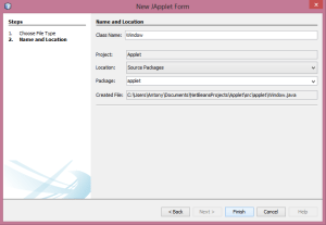 Crear Applets en Java con Netbeans - Panama Hitek