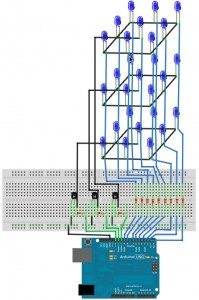 ¿Cómo crear un cubo de leds 3x3x3 con Arduino?