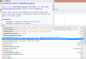 Los nuevos cambios en el API Arduino para Java, v2.6.0