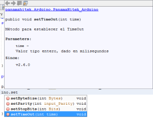 Los nuevos cambios en el API Arduino para Java, v2.6.0