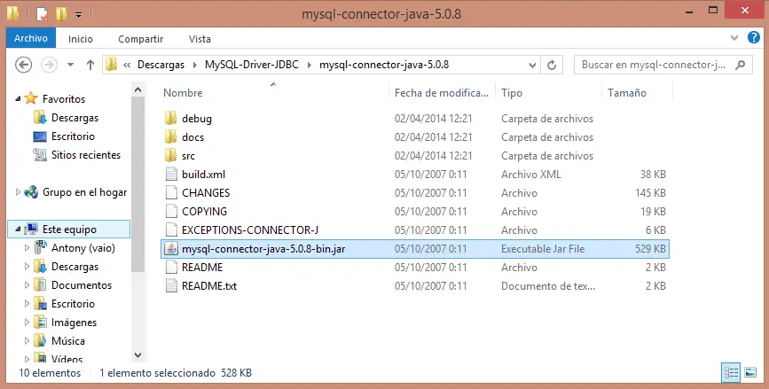 Los 7 pasos a seguir para el manejo de MySQL con Java