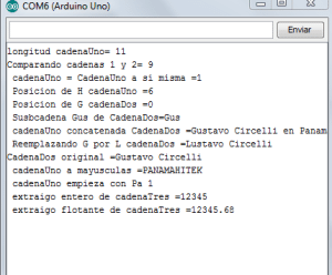 Cadenas y Arrays: Serial Arduino - Parte II - Panama Hitek
