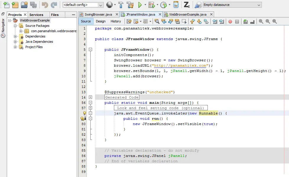 Visualizaci n De P ginas Web En Java Panama Hitek