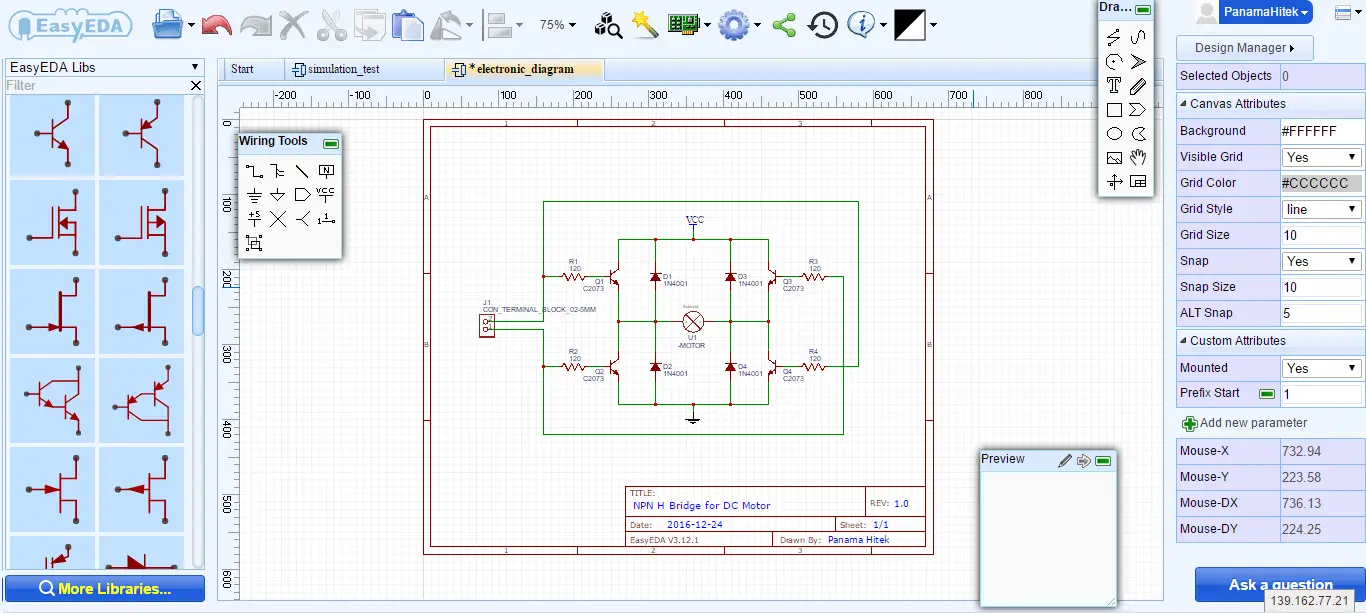 EasyEDA: Software para diseño de circuitos y PCB | Panama Hitek