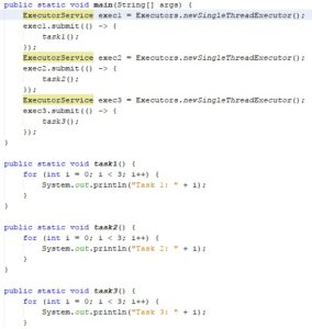Ejecución de instrucciones en paralelo con Java ExecutorService
