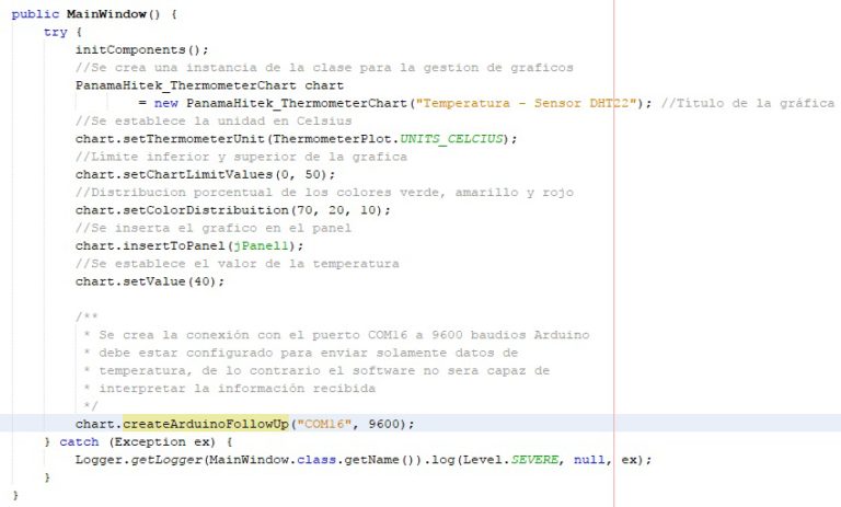 Termómetro en tiempo real con Arduino y Java - Panama Hitek