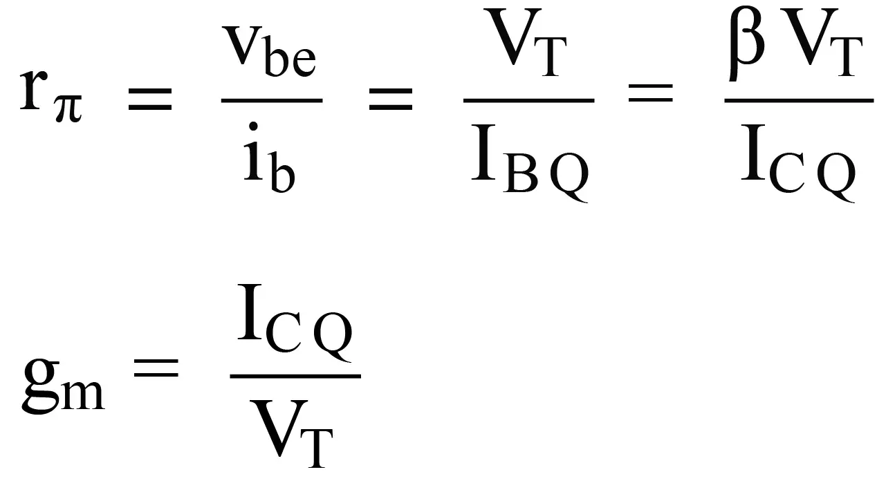 Modelo Pi-híbrido de pequeña señal y de alta frecuencia del transistor BJT